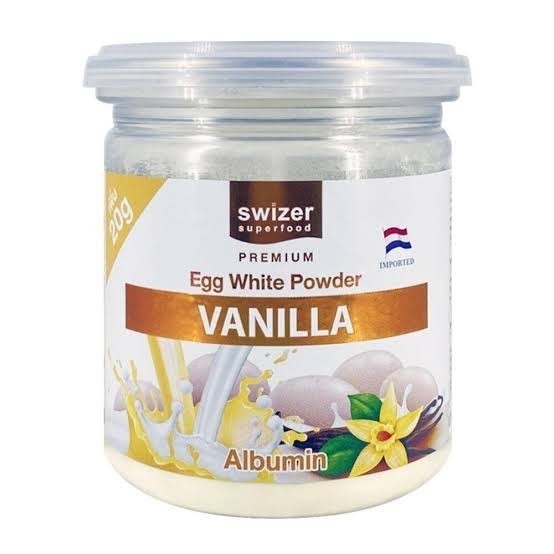 SWIZER โปรตีนไข่ขาวผง กลิ่นวานิลลา Egg White Powder Vanilla 120 g Albumin โปรตีน ไข่ขาว | Shopee ...