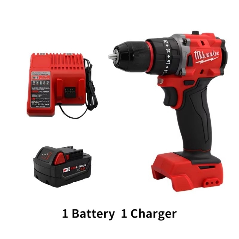 Milwaukee - M18 FPD3-0 สว่านกระแทกไร้สาย 18 โวลต์ พร้อมแบตเตอรี่ 5.0Ah ...