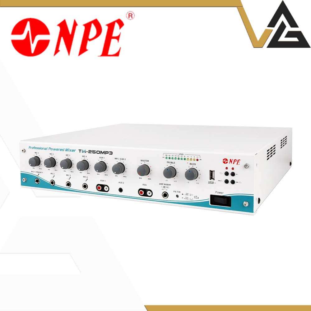NPE TM-250MP3 แอมป์ขยาย 250W พร้อม MP3, EQ ปรับได้, ฟังก์ชั่น Auto ...