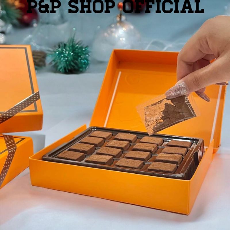 ขนม นามะช็อกโกแลตกล่องส้มรุ่นใหม่16ชิ้น 80กรัม นามะช็อกโกแลตยอดฮิต ...