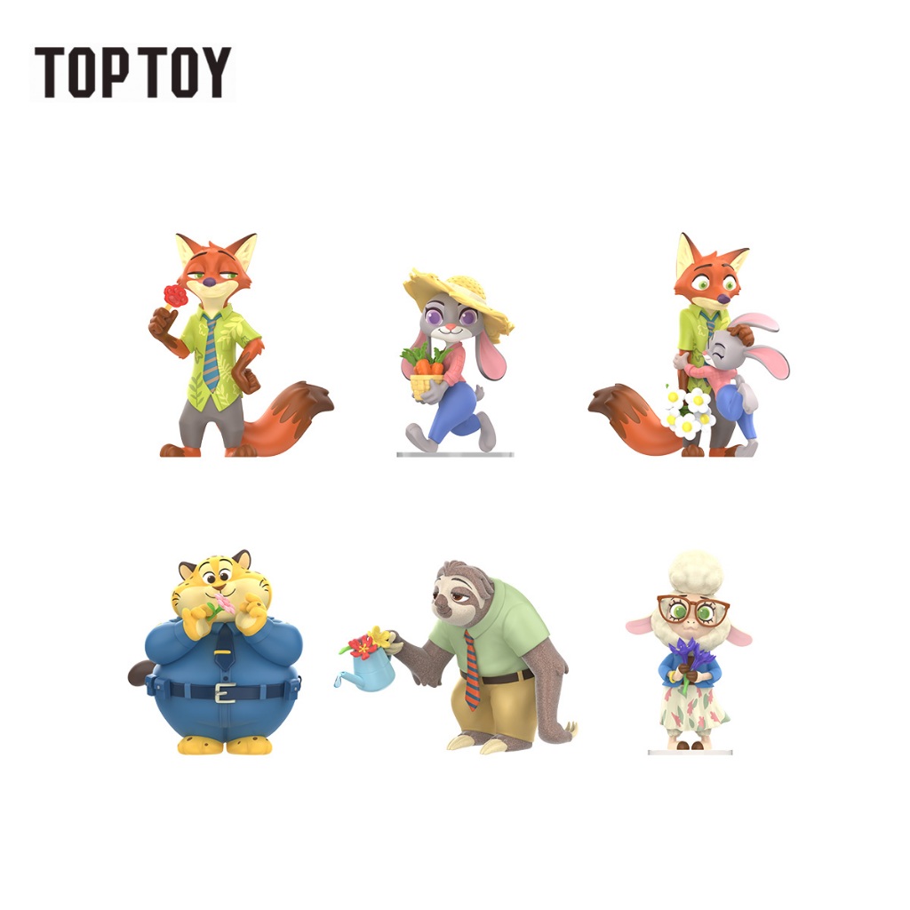 【6 Blind Boxes】TOPTOY x Disney Zootopia Flower World Series Blind Box ...