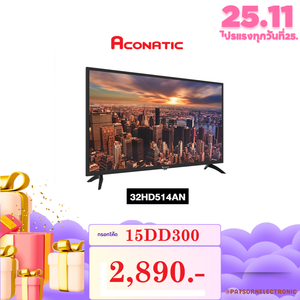 ACONATIC ทีวี LED Digital TV 2K 32 นิ้ว รุ่น AN-32HD514AN | Shopee Thailand