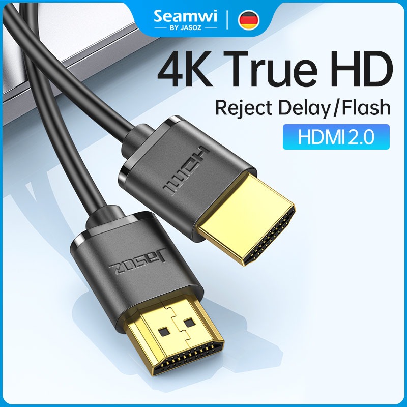 Seamwi สาย Hdmi 2.0 4K Hdmi Slim Cable สายเคเบิ้ลที่บางเฉียบ สามารถเชื่อมต่อกับจอมอนิเตอร์และ ...