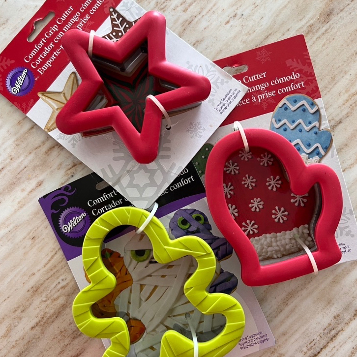 พิมพ์กด Wilton Comfort-Grip Cookie Cutter Xmas 3 แบบ แท้ from USA ...