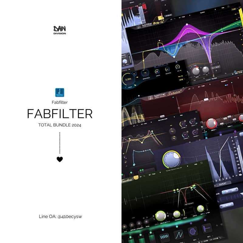 Fabfilter Total Bundle 2024(Mac) รวมชุดปลั๊กอินยอดฮิตจากแฟปฟิลเตอร์ [Full Version/Lifetime ...