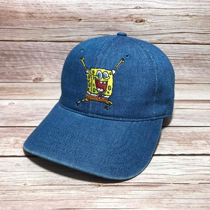 หมวก Nickelodeon SpongeBob Squarepants Baseball Cap Denim | Shopee Thailand