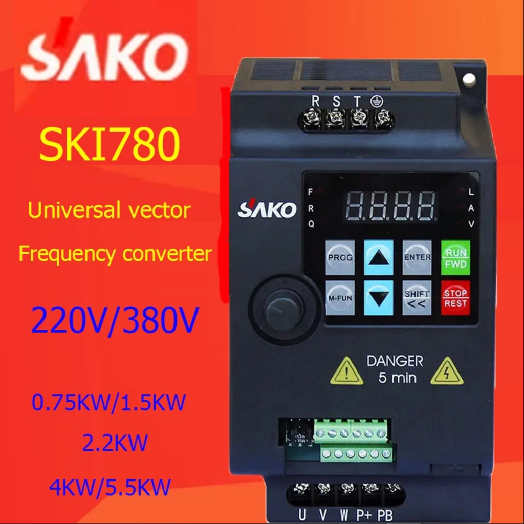 SAKO SKI780 Inverter VFD อินเวอร์เตอร์ Variable Frequency Drive Converter inverter 220v 380v 0 ...