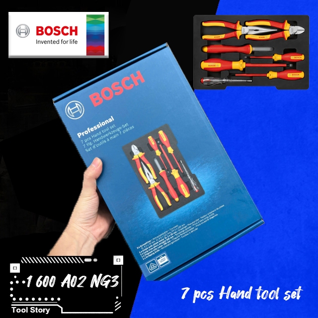Bosch 1600A02NG3 Professional 7 Pieces VDE Mixed Set ชุดไขควง | Shopee Thailand