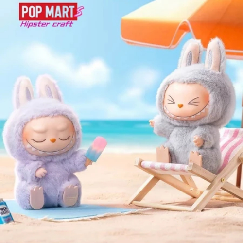 จัดส่งทันที Pop MART labubu v2 labubu have a seat ลาบูบู้ Vinyl Plush ...