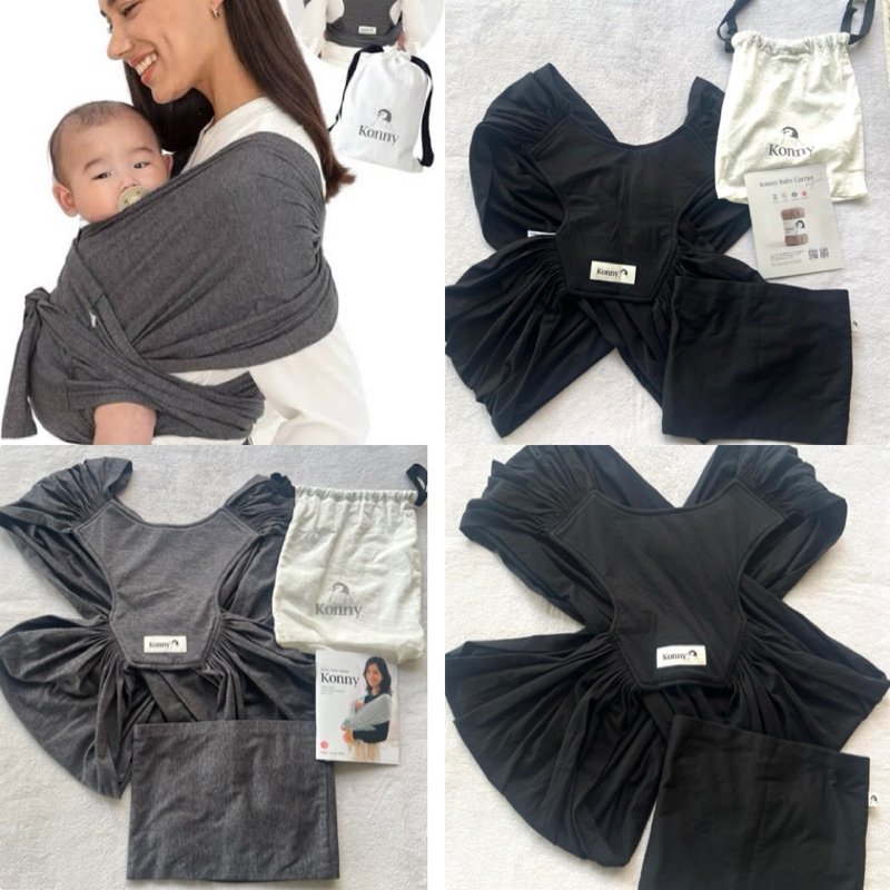 เป้ผ้าอุ้มเด็ก Konny Baby Carrier Elastech งานแบรนด์เกาหลี มือหนึ่ง มือสอง | Shopee Thailand