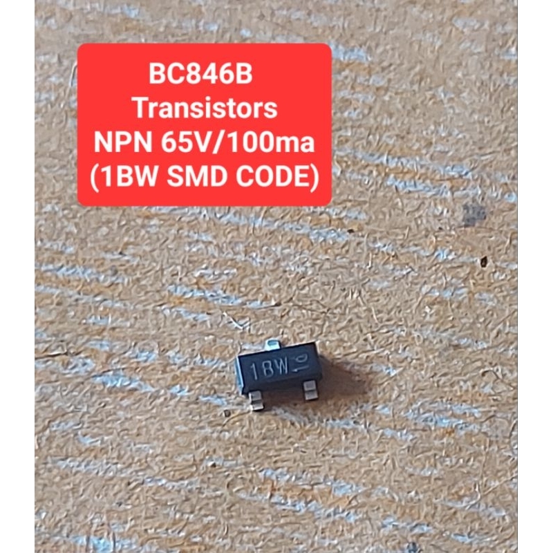 BC846B-215 NPN 65V/100ma (1BW SMD CODE)(ห่อละ10ตัว)(ราคาห่อละ) | Shopee ...