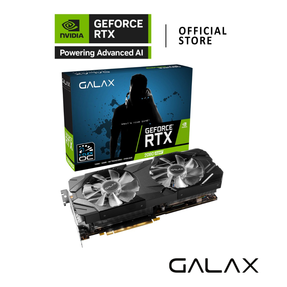 GALAX RTX 2080 SUPER EX-1 CLICK OC 8GB GDDR6 256BIT (28ISL6MDU9EX) | Shopee Thailand