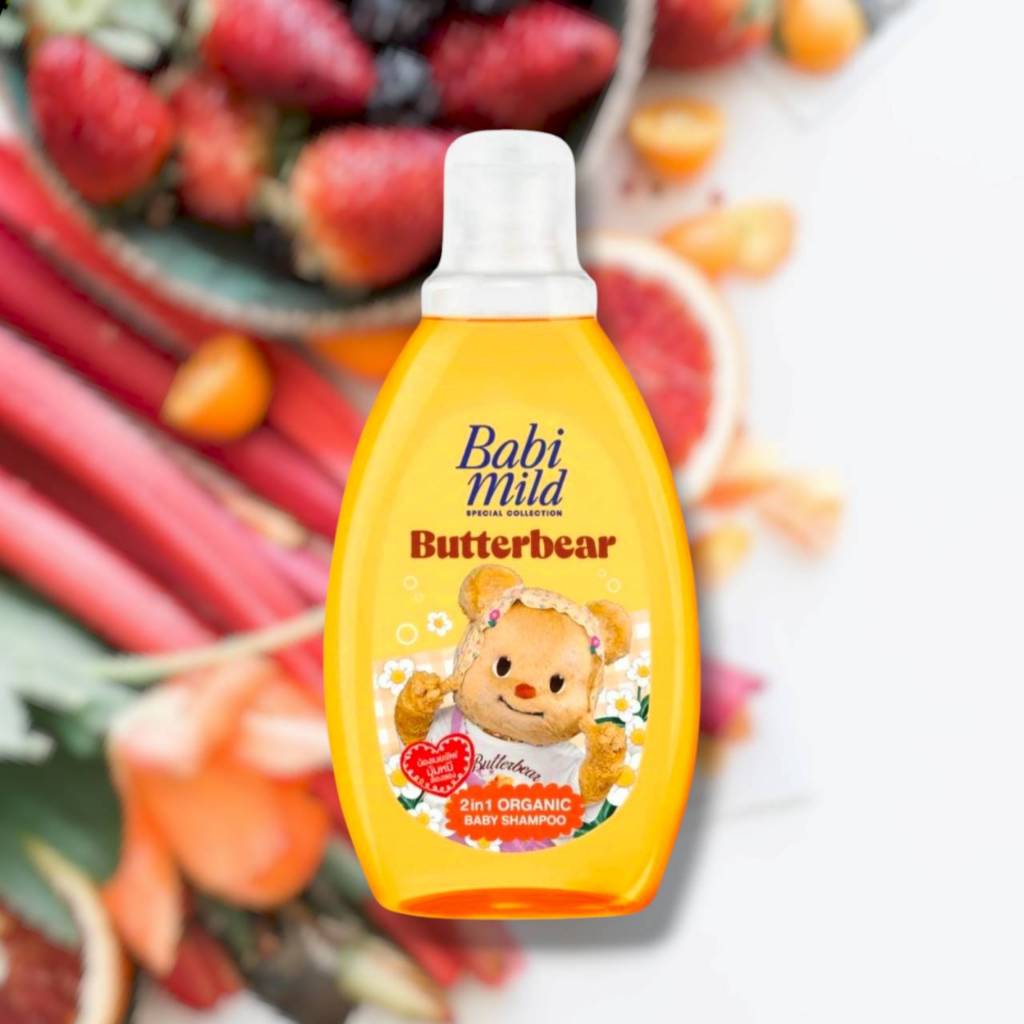 แชมพูเบบี้มายด์ทูอินวันออร์แกนิค 180 มล. Babi Mild Butter Bear 2in1 ...