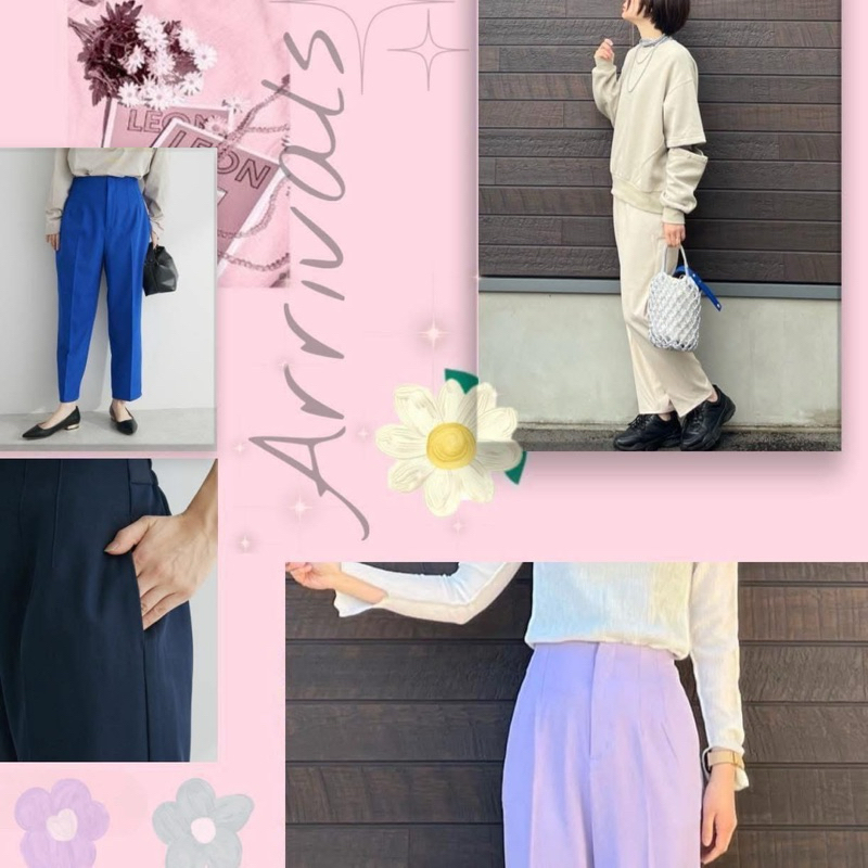 กางเกงขายาวเอวสูงทรงบอลลูนพองๆ Chocol Raffine Robe High Waist Full ...