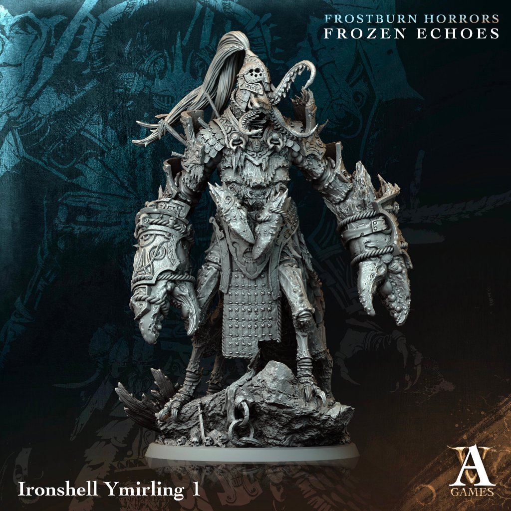 [Frostburn Horrors - Frozen Echoes] - Ironshell Ymirling - โมเดลสำหรับ ...