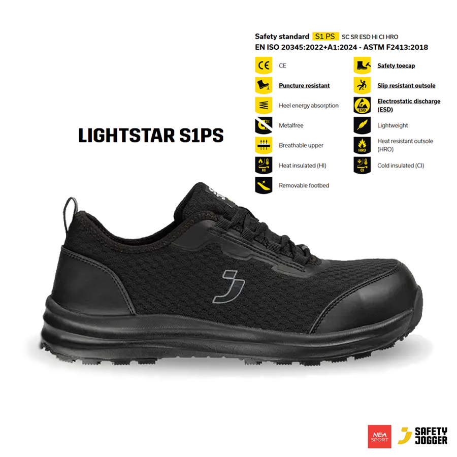 [ลด30% เก็บโค้ด 2509FASHDD] SAFETY JOGGER - LIGHTSTAR S1PS รองเท้าเซฟตี้ กันไฟฟ้าสถิต หัวคอมโพ ...
