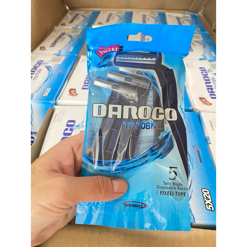 มีดโกน daroco พร้อมด้ามจับ (แพ็คละ5 อัน) | Shopee Thailand