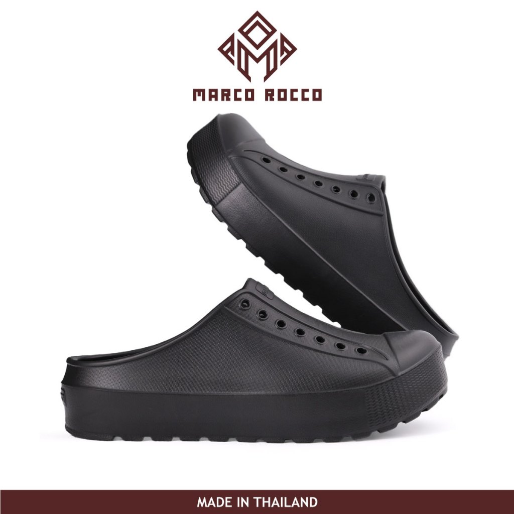 Marco Rocco รองเท้าแบบสวม พื้นหนานุ่ม แฟชั่น ผู้ชายผู้หญิง EVA กันลื่น ...