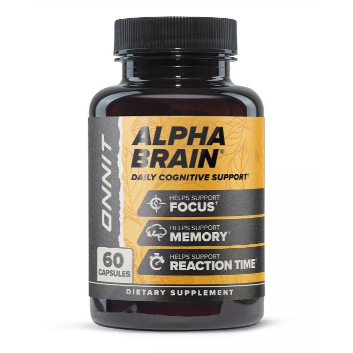 Onnit Alpha Brain Memory & Focus Daily Cognitive Support 60 แคปซูล ของ ...
