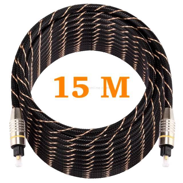 สายเสียง 15M Digital Optical Audio Cable AUX Cables Fiber Toslink ...