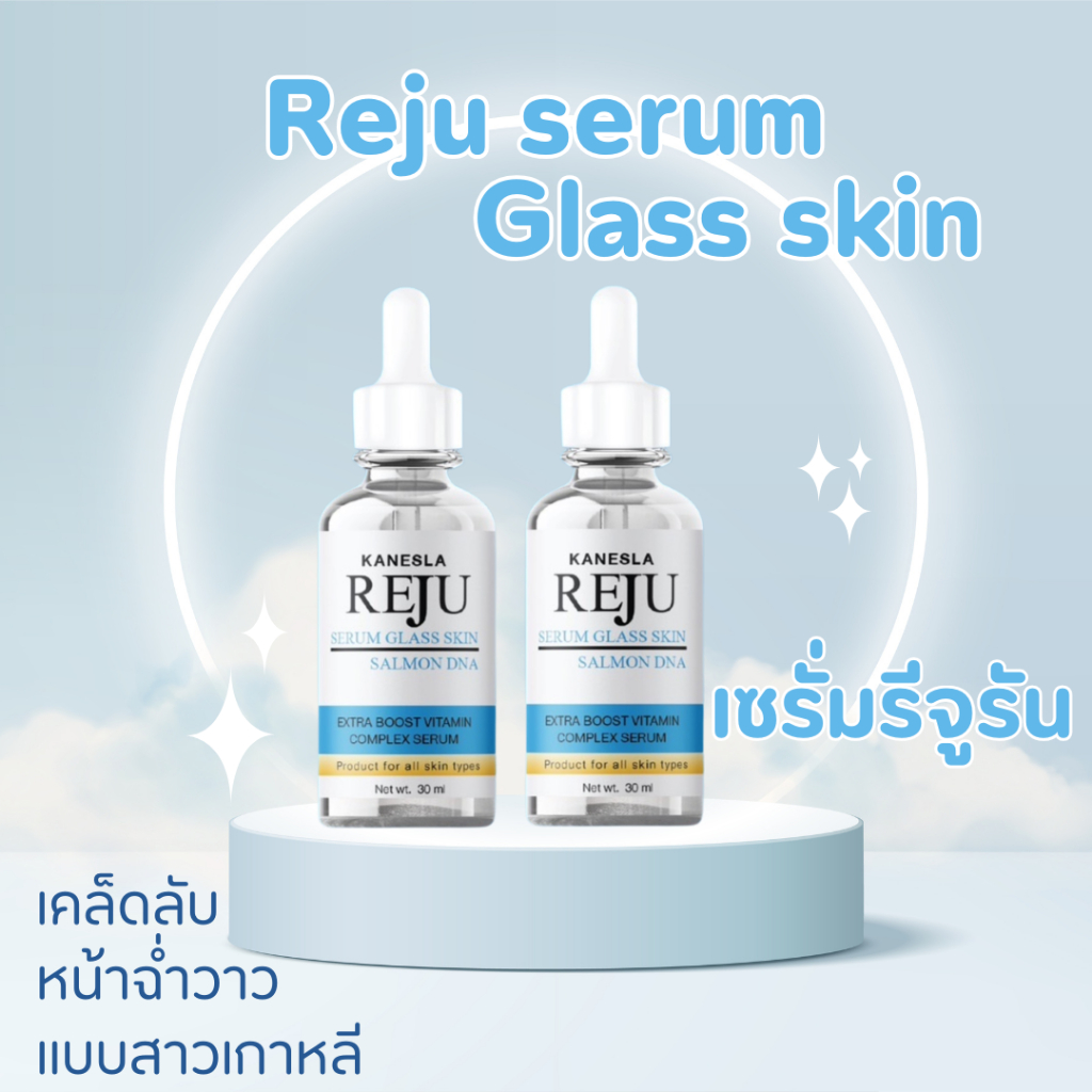 [แพ็กคู่สุดคุ้ม] กาเนสล่า เซรั่มรีจูรัน Reju serum glass skin ลดเลือน ...