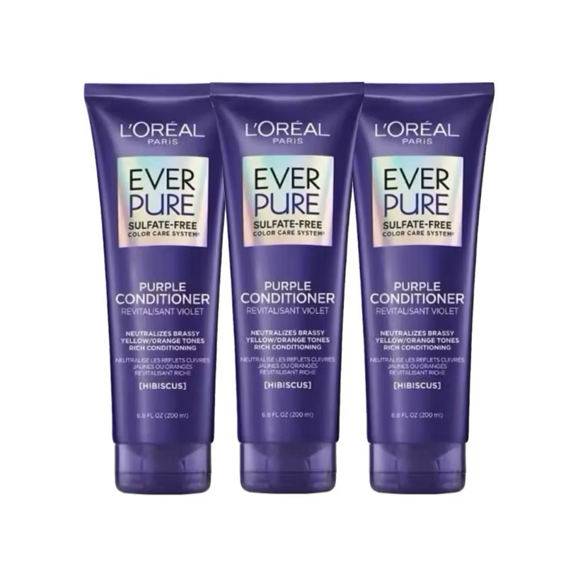 Loreal Paris Everpure Sulfate Free Purple Conditioner 200ml ลอรีอัล 6718