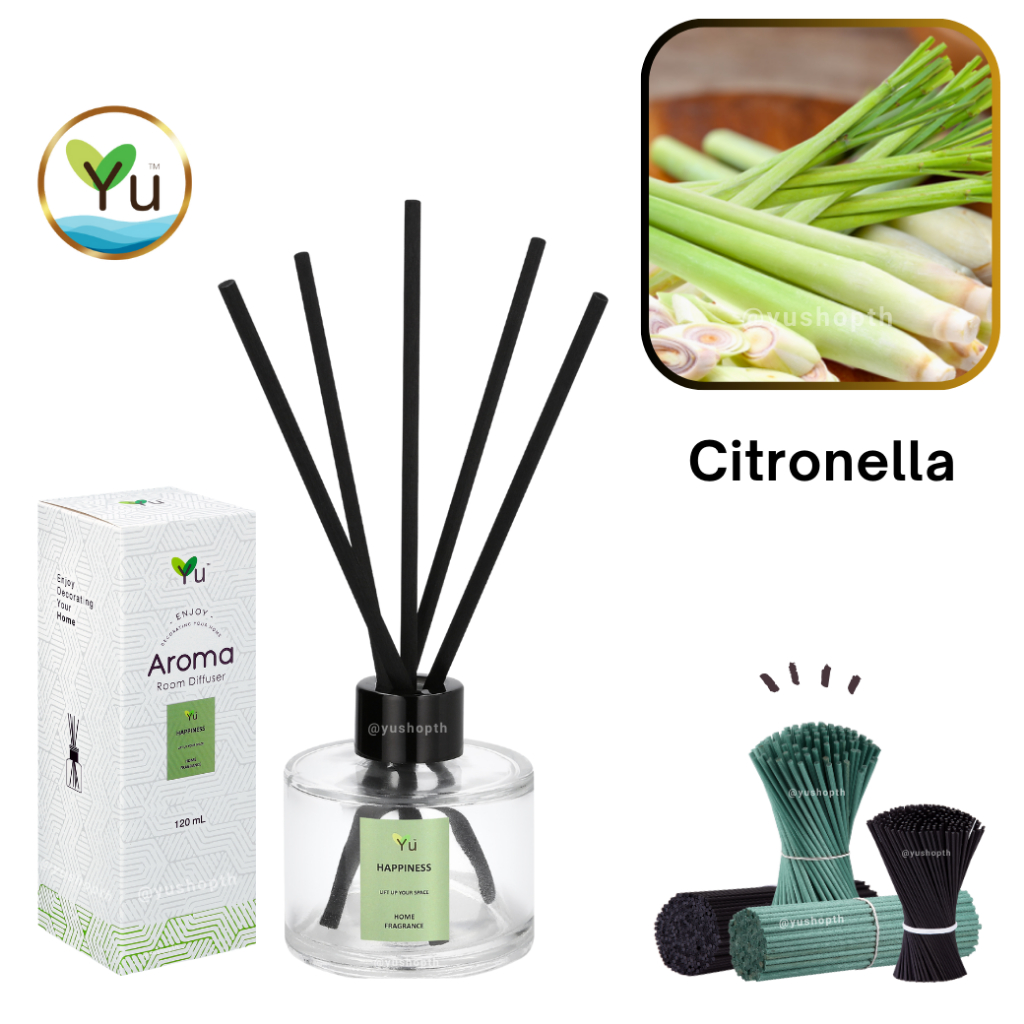 🌟กลิ่น Citronella | Room Diffuser ก้านไม้หอม : กลิ่นหอมสมุนไพรไทยยอด ...
