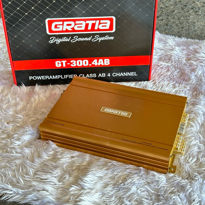 Gratia GT-300.4AB เพาเวอร์แอมป์ คลาส AB ขับกลาง 2500w เสียงใสเพราะ | Shopee Thailand