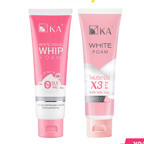 โฟมล้างหน้า KA White foam / KA White magic whip foam (50-100กรัม ...