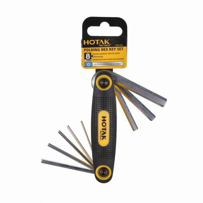 Hotak ประแจหกเหลี่ยม แบบตลับ 1.5 - 8 มม. (8 ตัวชุด) รุ่นงานหนัก HOTAK ...