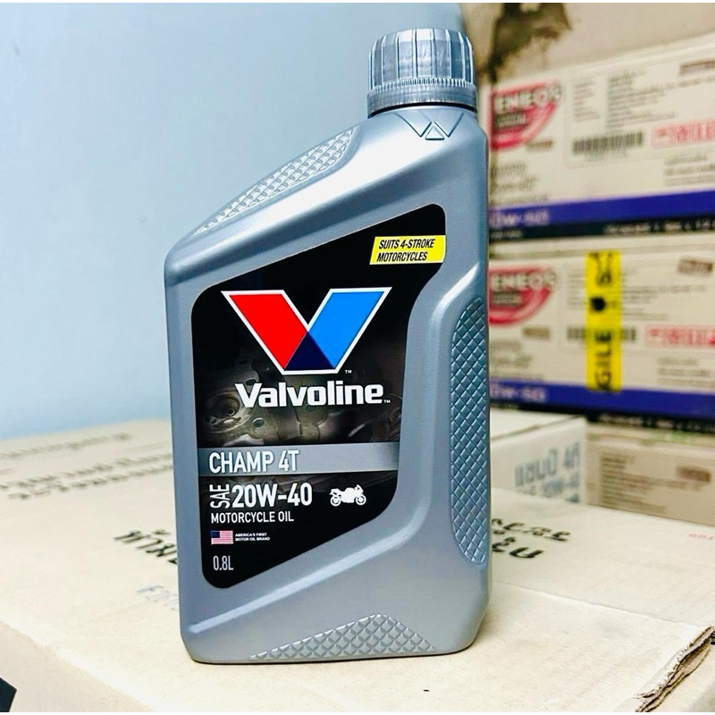 Valvoline Champ 4T 20W-40 ขนาด 0.8 ลิตร น้ำมันเครื่องมอเตอร์ไซค์ 4 ...