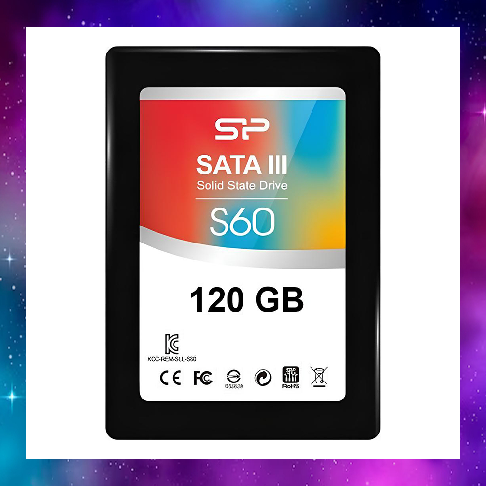 120 GB SSD (เอสเอสดี) SILICON POWER S60 SATA3 SOLID STATE ใช้งานปกติ ...