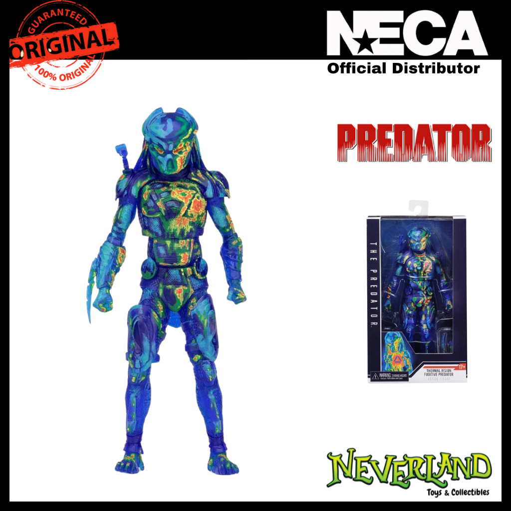 (NECA) Predator (2018) – 7” Scale Action Figure – Thermal Vision Fugitive Predator | Shopee Thailand