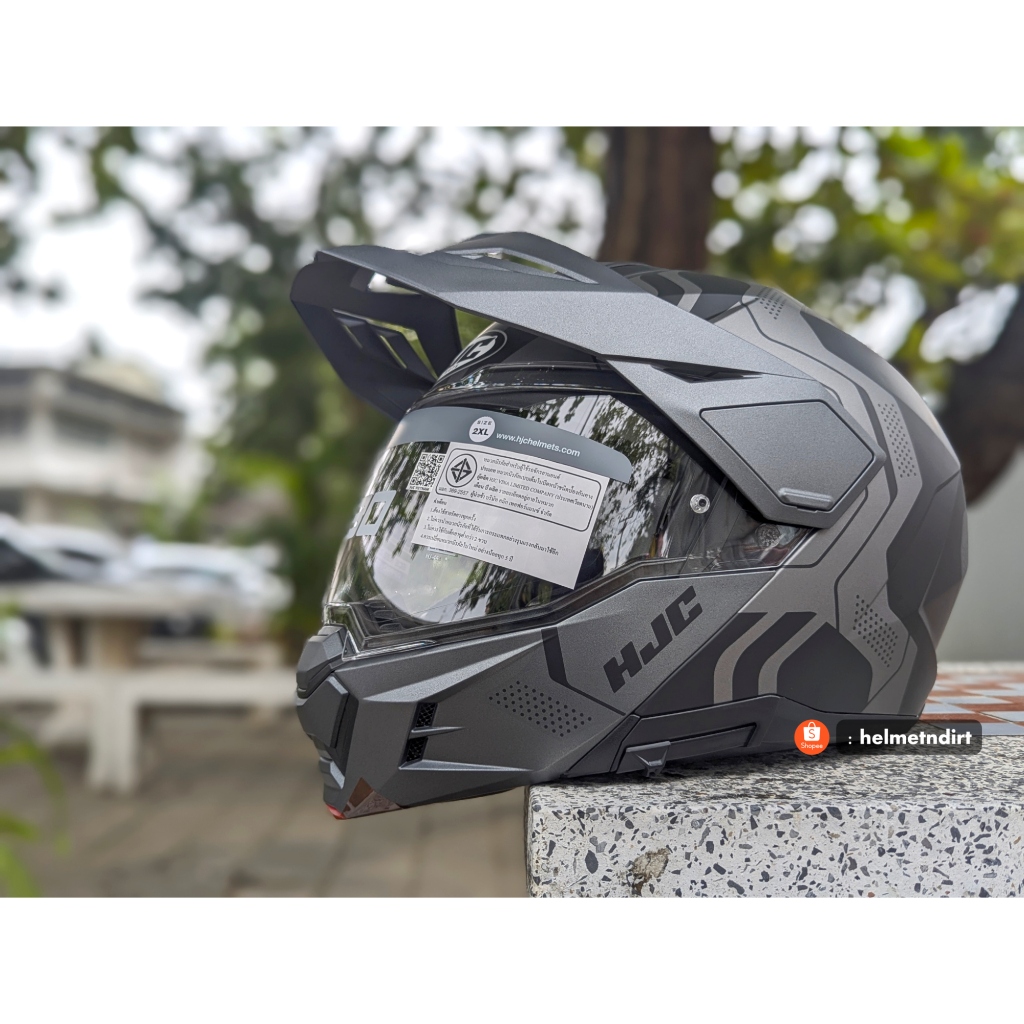 หมวกโมตาดยกคาง HJC i80(2025) VELLY สีเทา/ดำ(ด้าน) ไซส์ M L XL XXL | Shopee Thailand