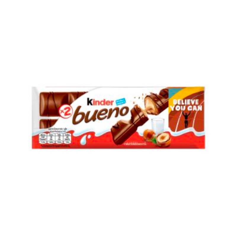 Kinder Bueno Bar คินเดอร์บูเอโน่บาร์ 43 กรัม รสช็อกโกแลตนมผสมเฮเซลนัท ...