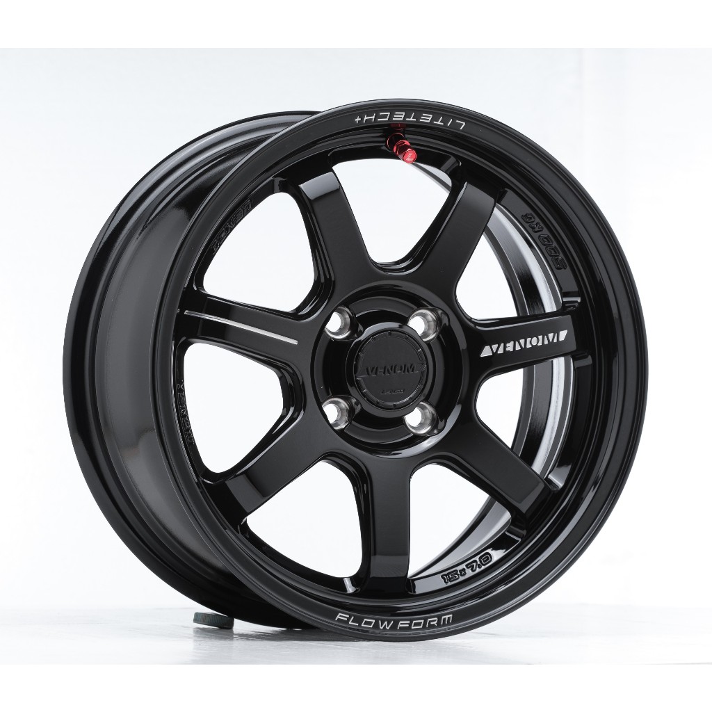 Lenso Wheel Venom VT7 ขอบ 15x7.0" 4รู100 ET+35 สีBKT ล้อแม็ก เลนโซ่ lenso15 แม็กขอบ15 | Shopee ...