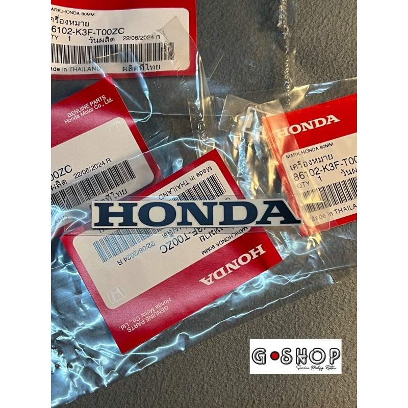 สติ๊กเกอร์ ป้ายHONDA ตรงรุ่นWave125i ปี2022-2023 รหัส 86102-K3F-T00ZC ...