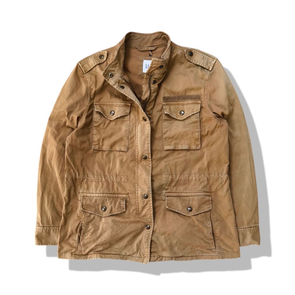 Gap Brown Military Jacket รอบอก 42” | Shopee Thailand