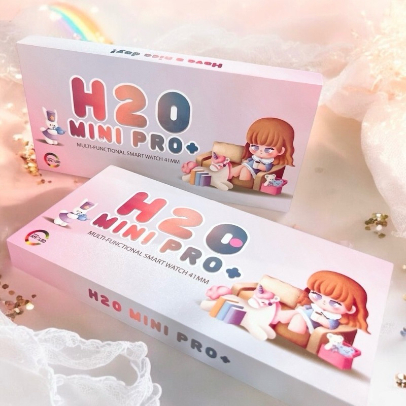 H20 MINI PRO หน้าจอ 41mm Super AMOLED ใหม่ล่าสุด 2025 แถมสายถักพรีเมี่ ...