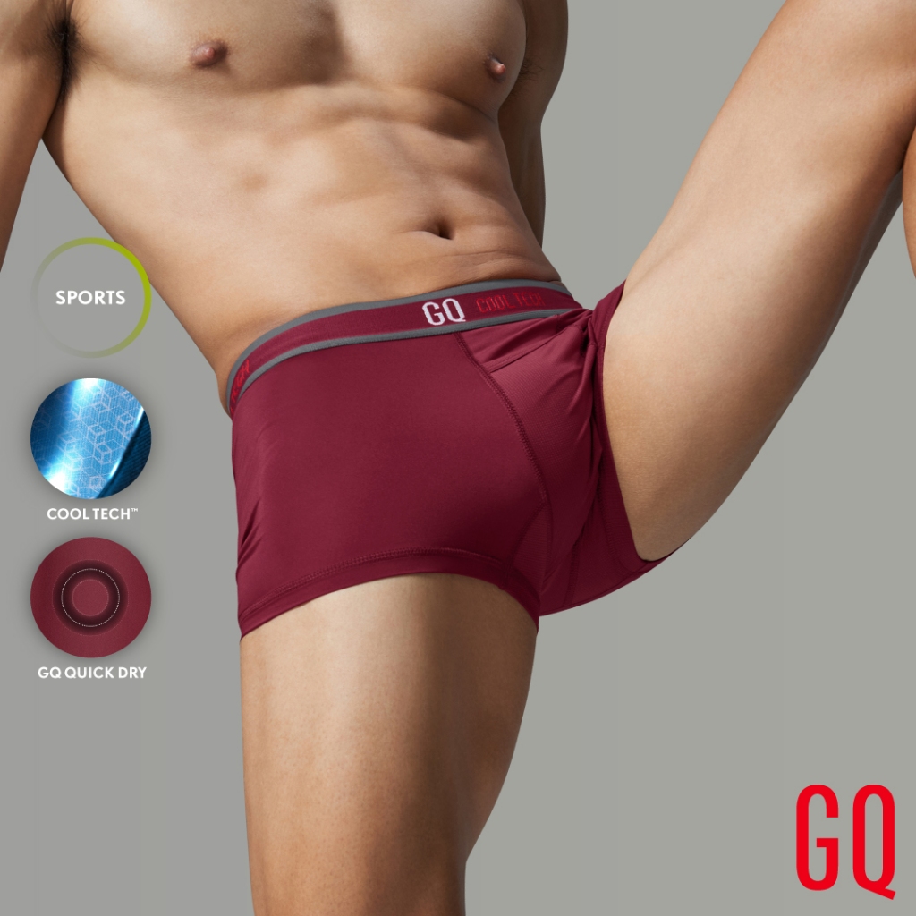 [3 ตัวลดเหลือ 990.-] GQ Cool Tech™ กางเกงในไข่เย็น รุ่น Sports ทรง Trunks | Shopee Thailand