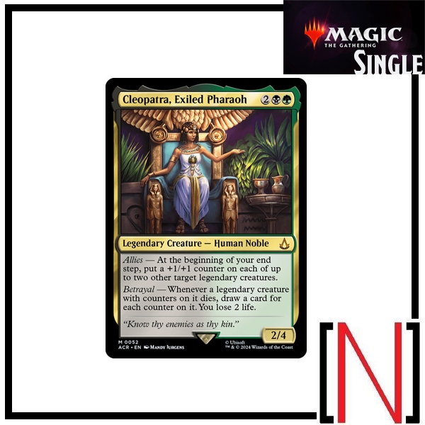 [MTG][Single][ACR] Cleopatra, Exiled Pharaoh ระดับ Mythic [ภาษาอังกฤษ ...