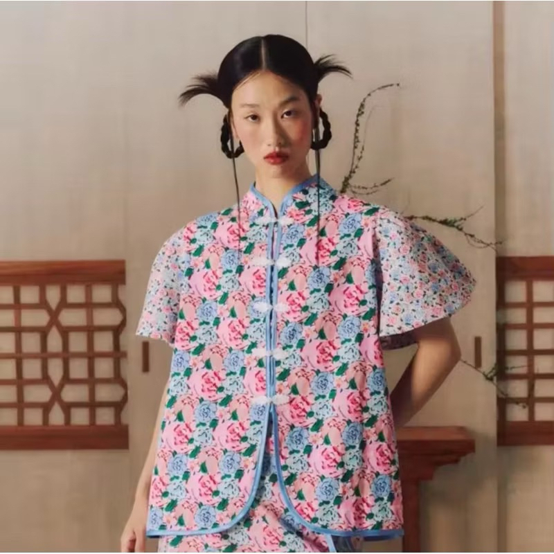 (New) พร้อมส่ง Endless Holiday Fu Shirt Ultra Pink Mix Blossom (S ...