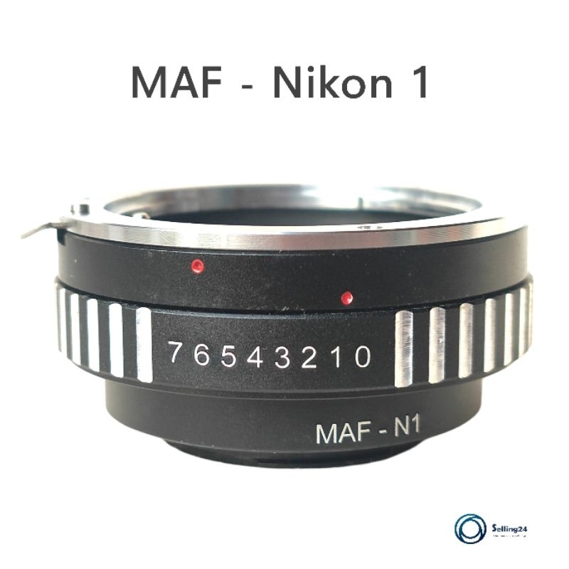 อะเดปเตอร์แปลง MAf to N1 Minolta Maf mount lens to nikon 1 camera v1 j1 ...