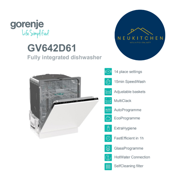 Gorenje เครื่องล้างจานGV642D61 | Shopee Thailand