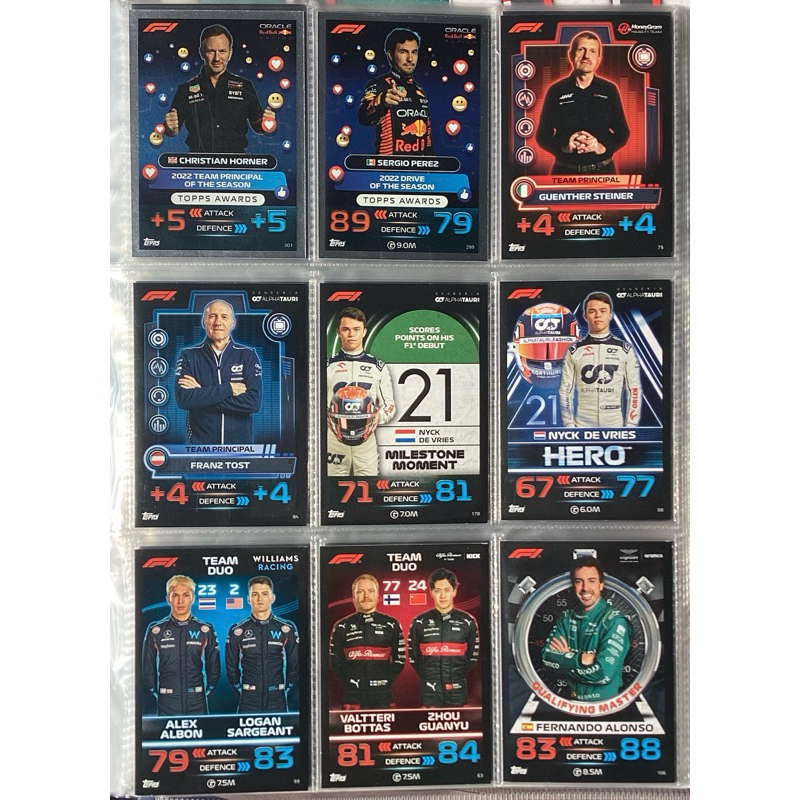 การ์ดF1 | F1 drivers card | formula1 topps turbo attax 2023 | Shopee ...
