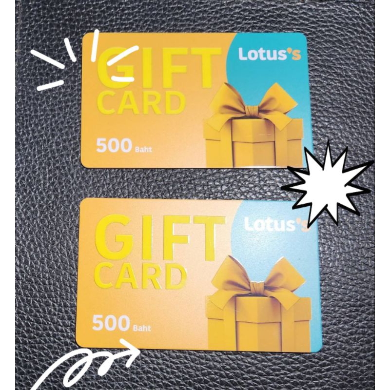 บัตร Tesco Lotus Gift card 500 บาท | Shopee Thailand