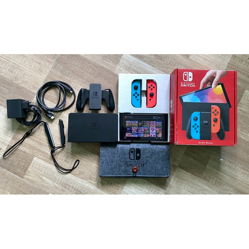 nintendo switch oled แปลงแล้งอุปกรณ์ครบกล่อง (ถูกและดีที่สุดในshoppee ...