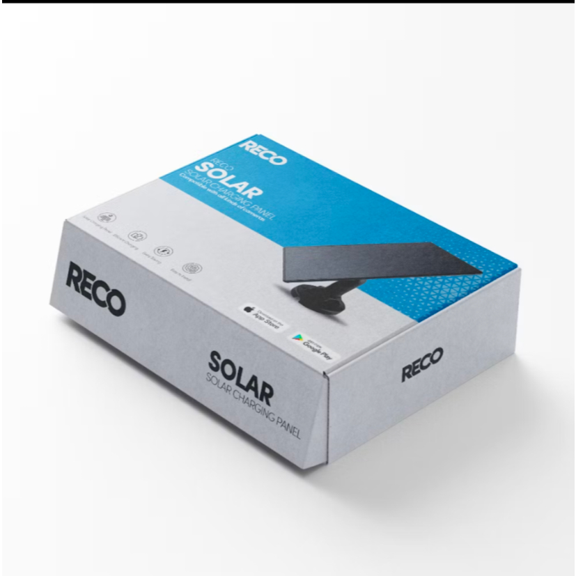 RECO Solar Panel รีโค่โซล่าพาเนล รับพลังงานแสงอาทิตย์จ่ายไฟให้กล้องวงจรปิด RECO กันน้ำกันฝน ...