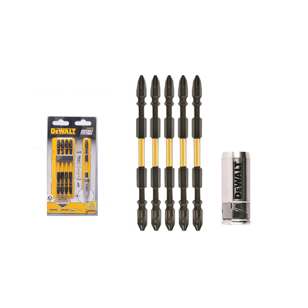 ดอกไขควงลม DEWALT 110มม. PH2 DWA2SD110 +ปลอกแม่เหล็กแรงสูง | Shopee ...