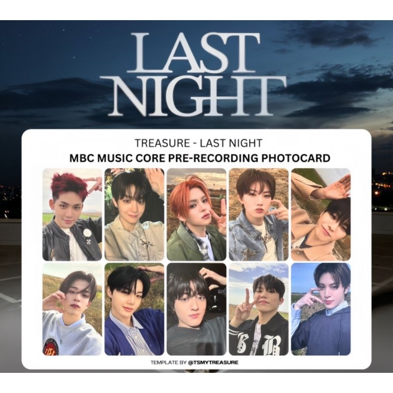 🇰🇷 ดีลเกา 🇰🇷 🩵 TREASURE LAST NIGHT MBC MUSIC CORE 🩵 การ์ดอัด | Shopee ...